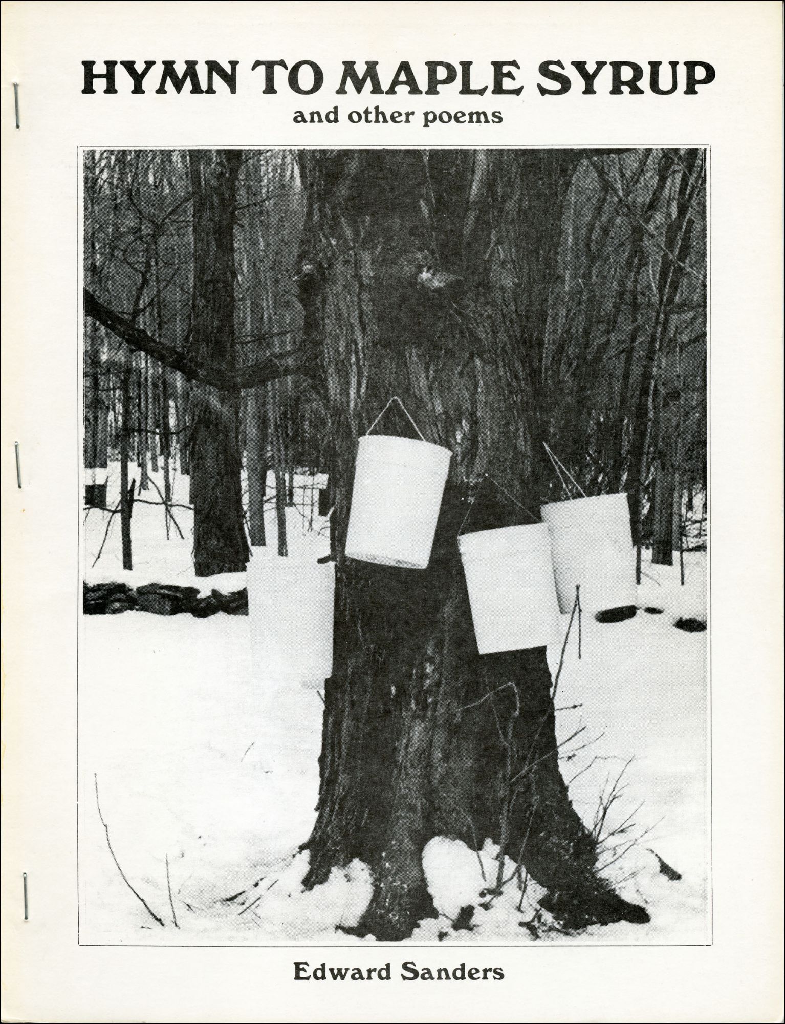 Hymn to Maple Syrup and Other Poems | Edward Sanders